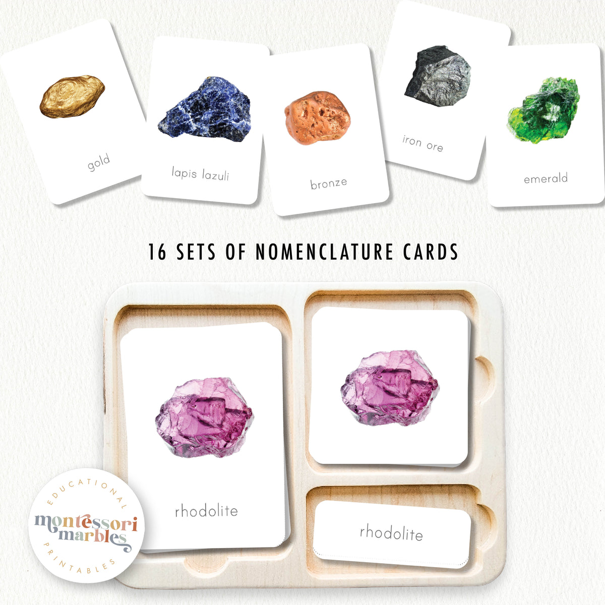 Minerals & Stones Bundle | Montessori Printable Learning Resources ...