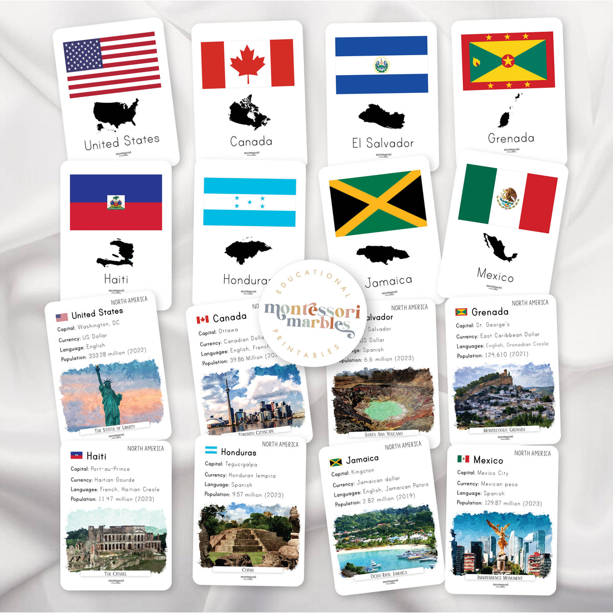 South America Fact Cards | Montessori Inspired Printable for Geography ...