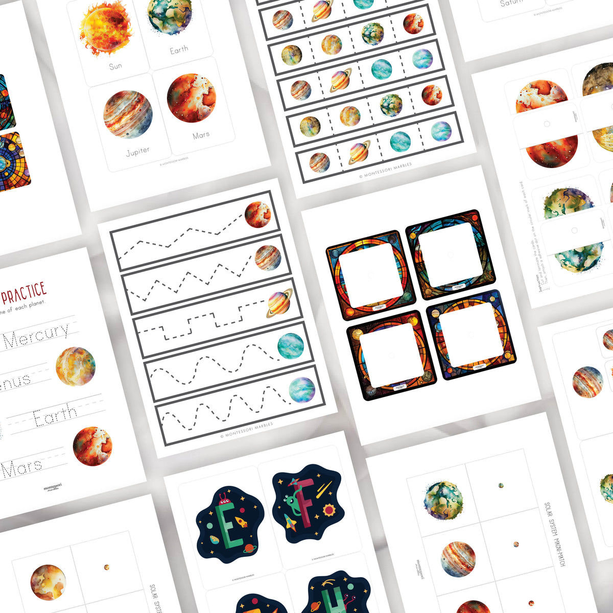 Solar System Activity Bundle | Montessori Printable Learning Resources ...