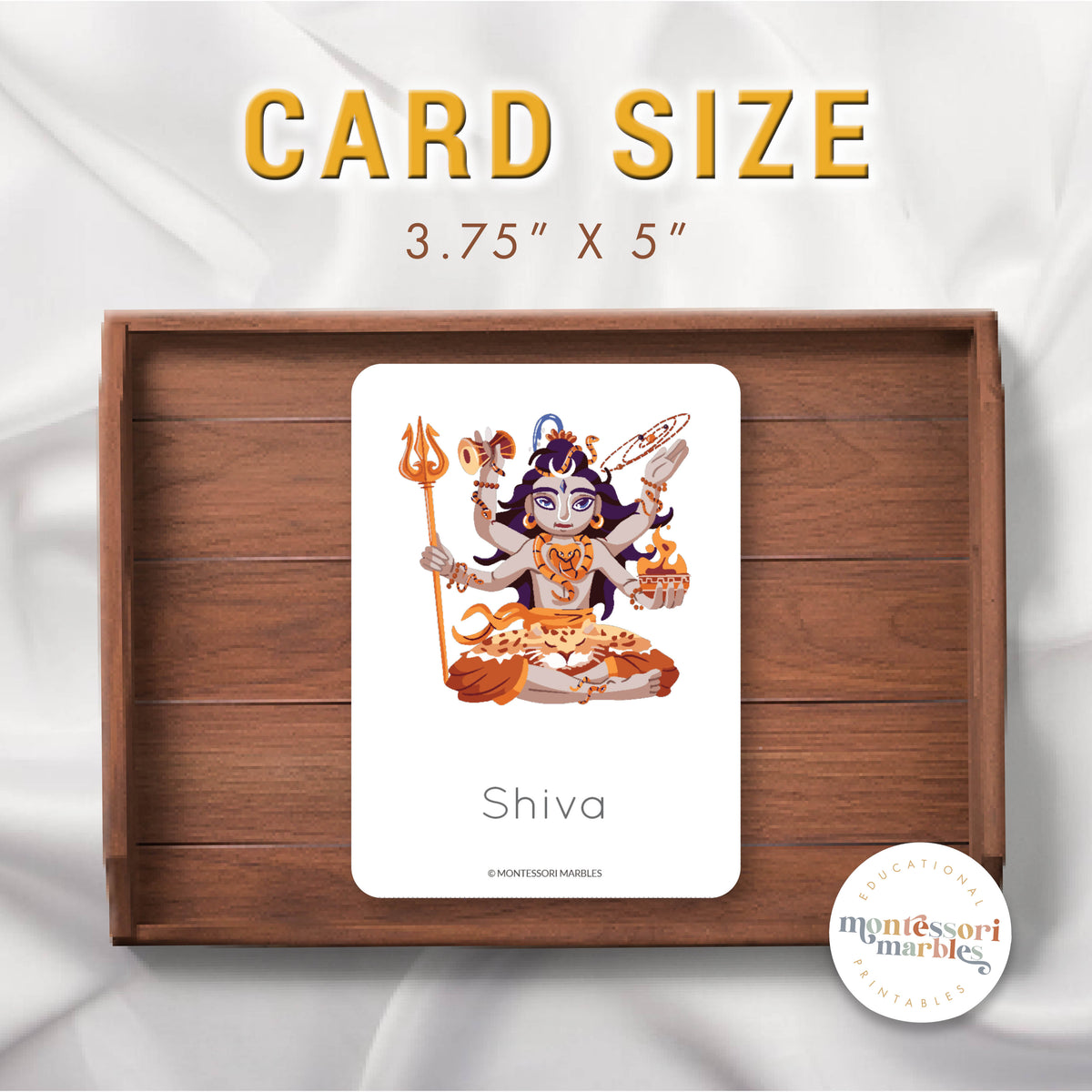 Hindu Gods Nomenclature Cards – Montessori Marbles