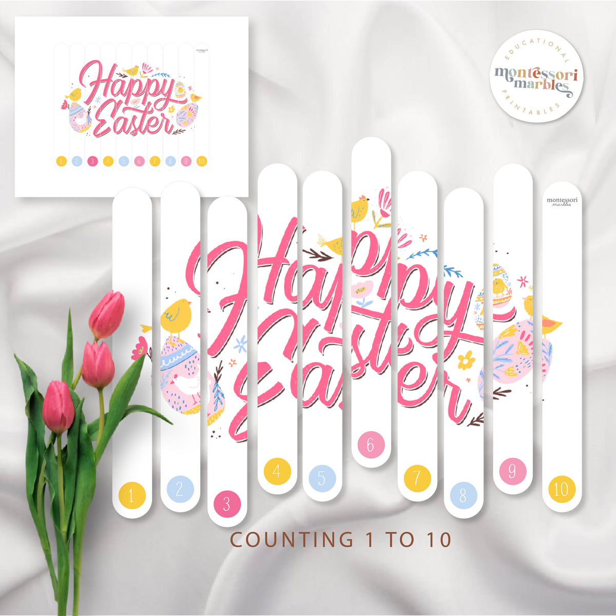 Easter Skip Counting Puzzles – Montessori Marbles