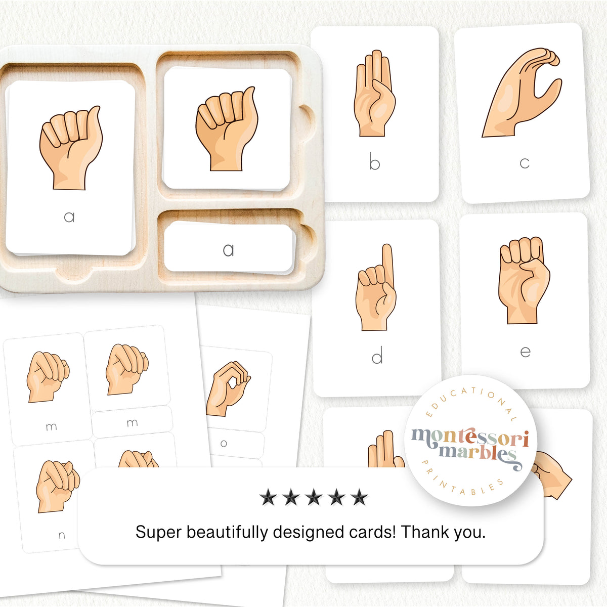 American Sign Language Nomenclature Cards | Montessori Printables ...