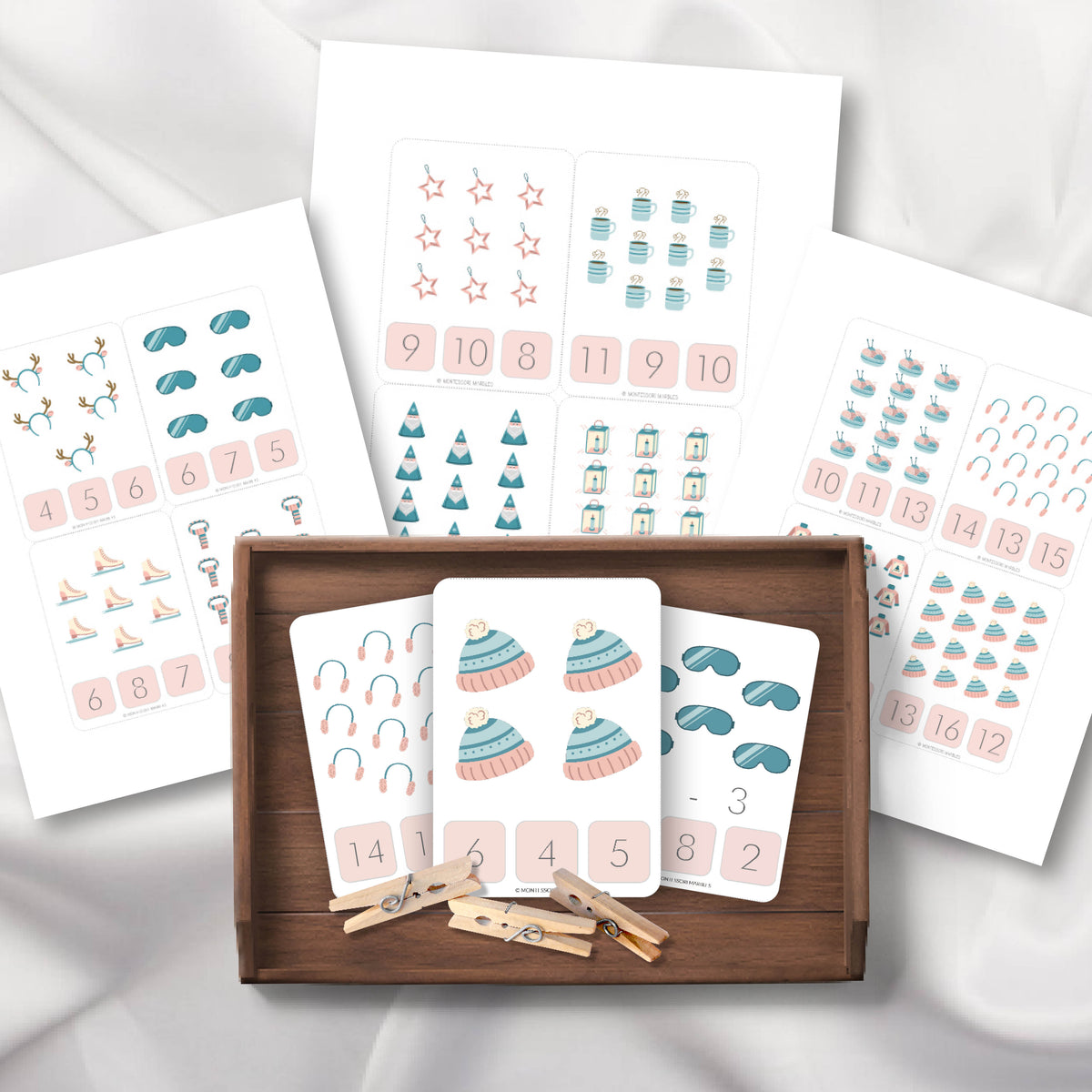 Winter Counting 1 to 20 – Montessori Marbles
