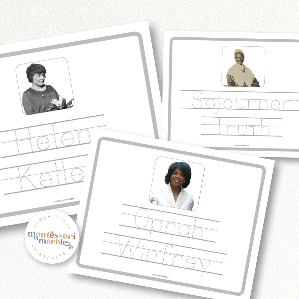 Women History Month Tracing Pages | Montessori Inspired Printables ...