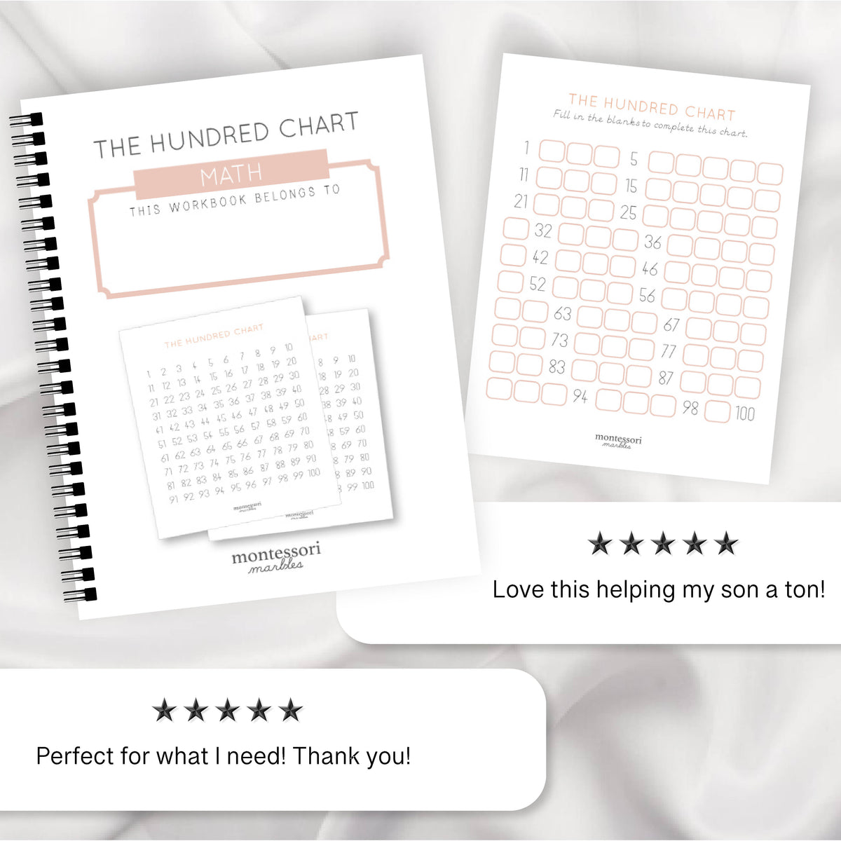 The Hundred Chart Workbook | Montessori Math Printable – Montessori Marbles