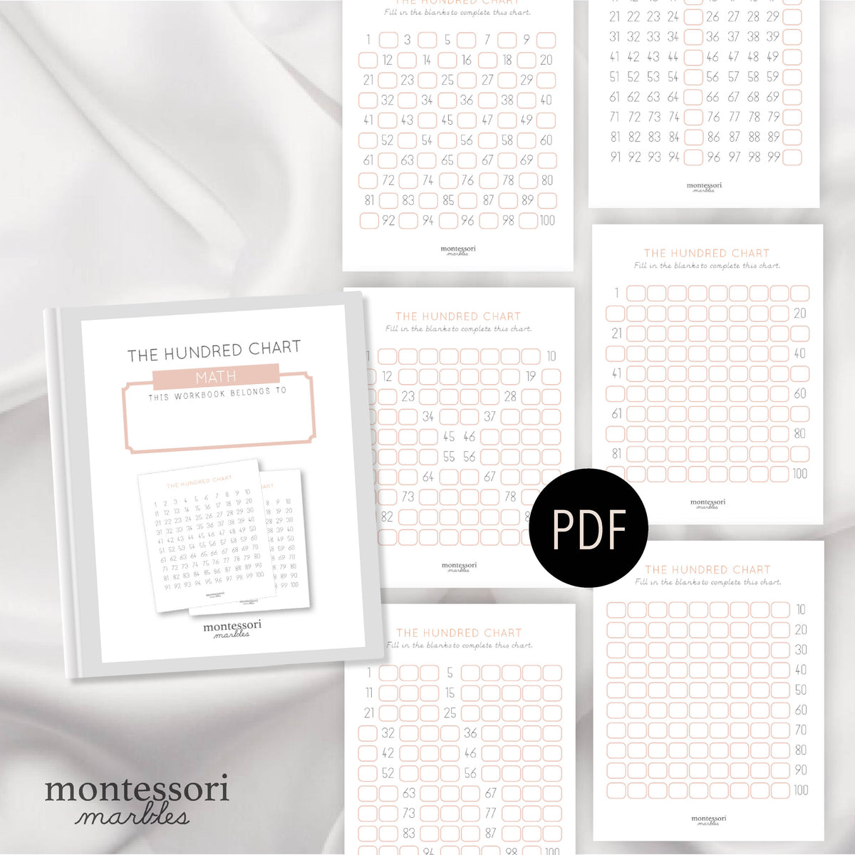 The Hundred Chart Workbook | Montessori Math Printable – Montessori Marbles