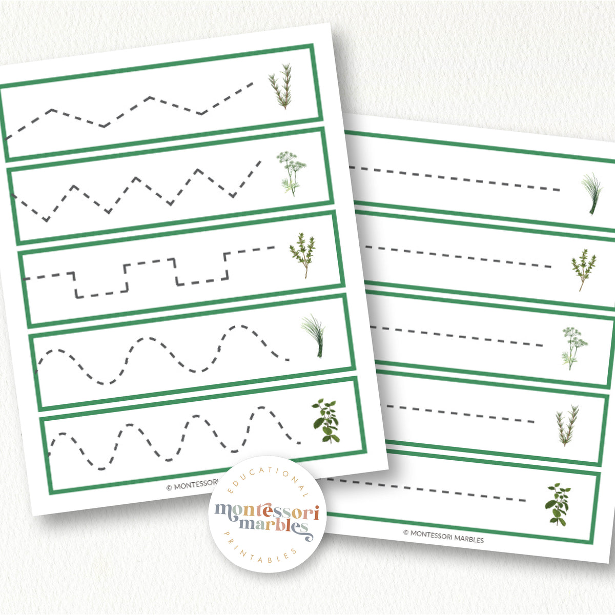 Herbs Cutting Strips | Montessori Inspired Fine Motor Skills ...