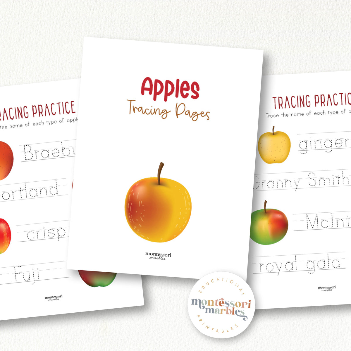 Apples Activity Bundle | Montessori Printable Learning Resources ...