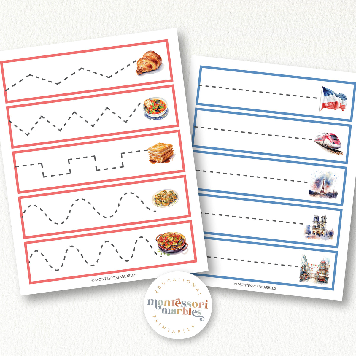 Apples Cutting Strips | Montessori Inspired Printable for Preschool ...