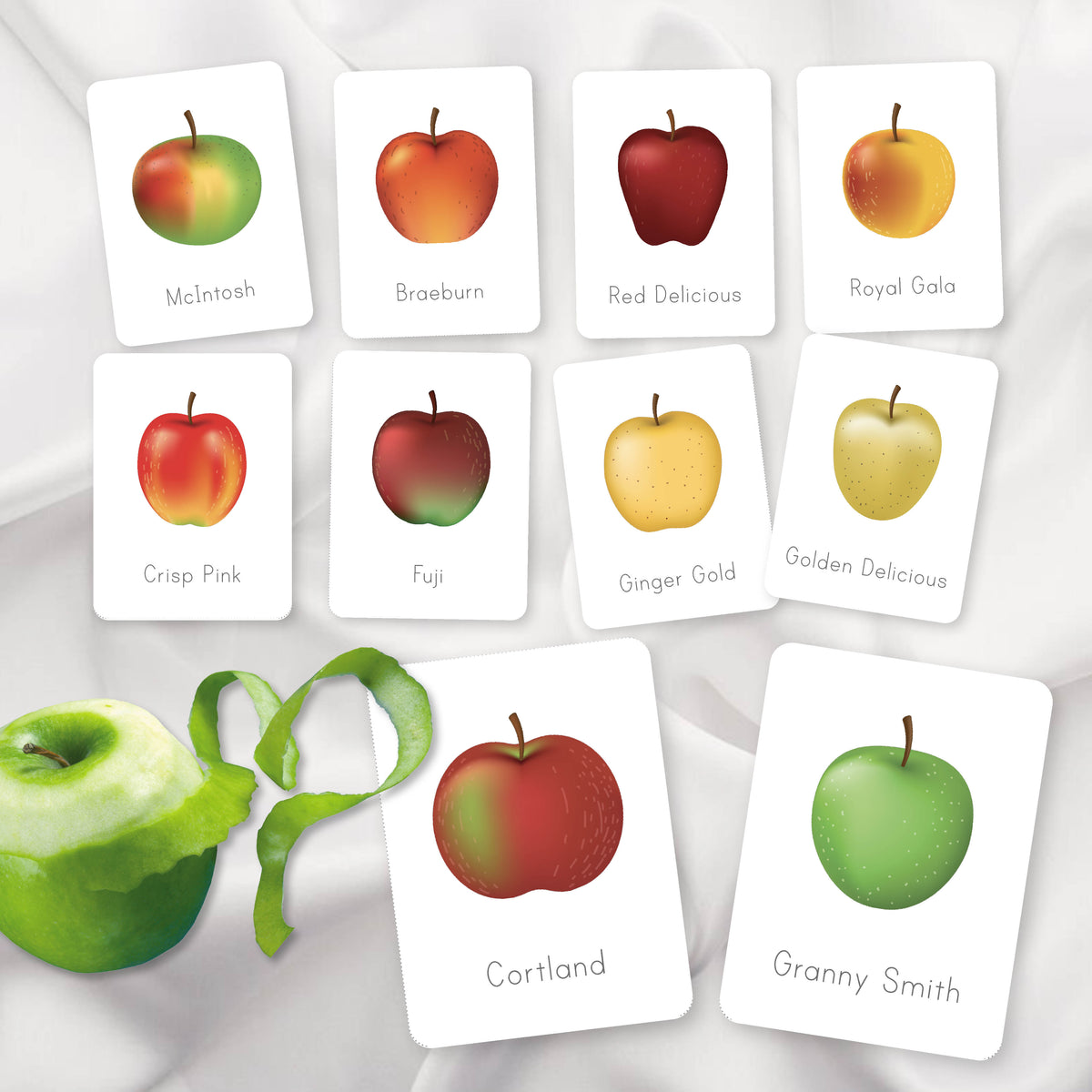 Apples Flash Cards | Montessori Inspired Printable Resources ...