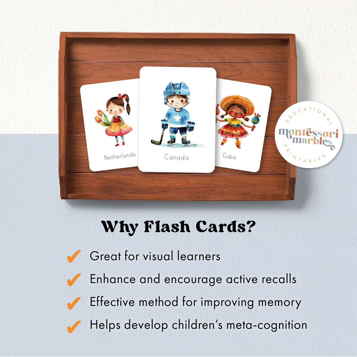 Children Around The World Flash Cards | Montessori Inspired Printable ...
