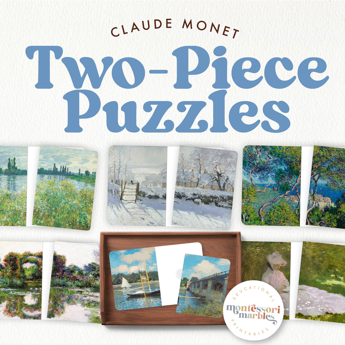Claude Monet Complete the Picture – Montessori Marbles