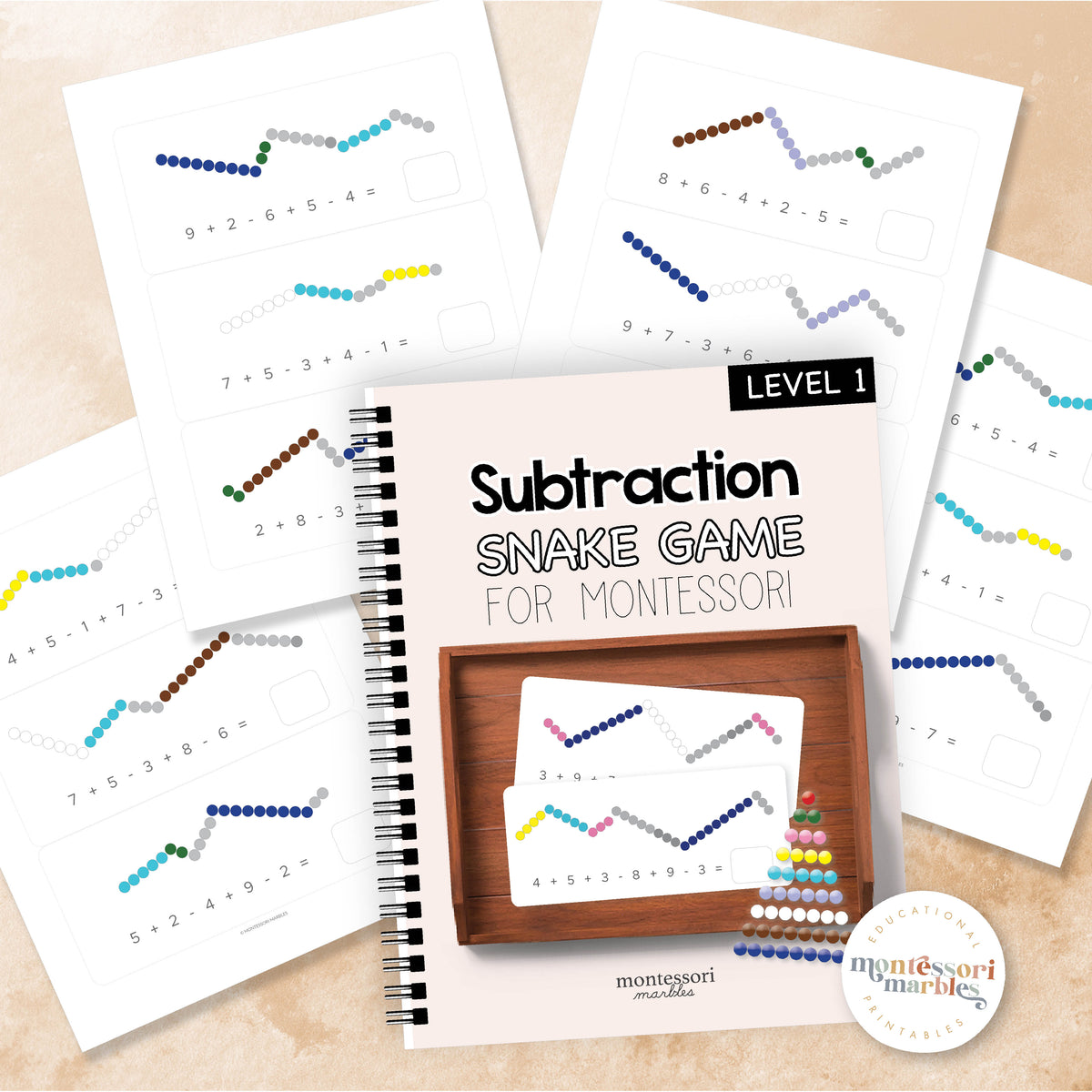 Snake Game Workbook Bundle – Montessori Marbles