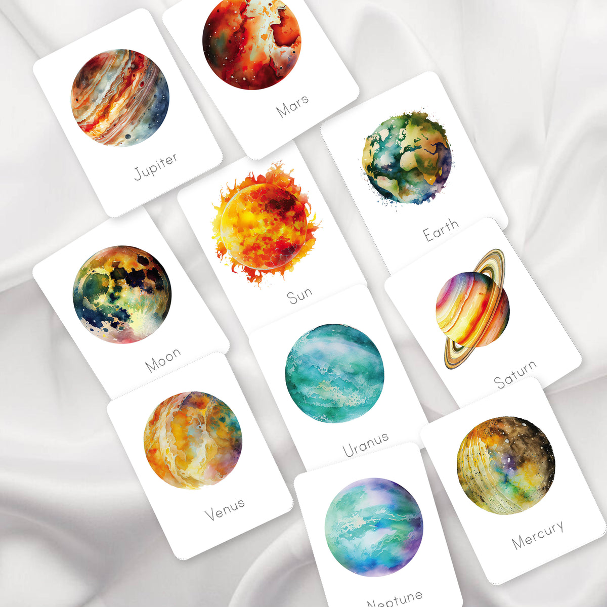 Solar System Flash Cards | Montessori Inspired Printable Resources ...