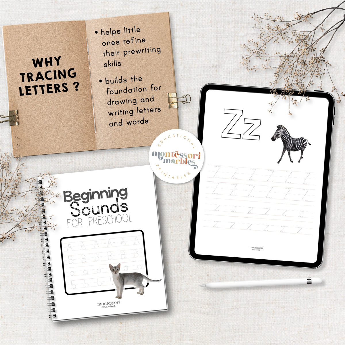 Beginning Sound Workbook | Montessori Inspired Printable Resources ...