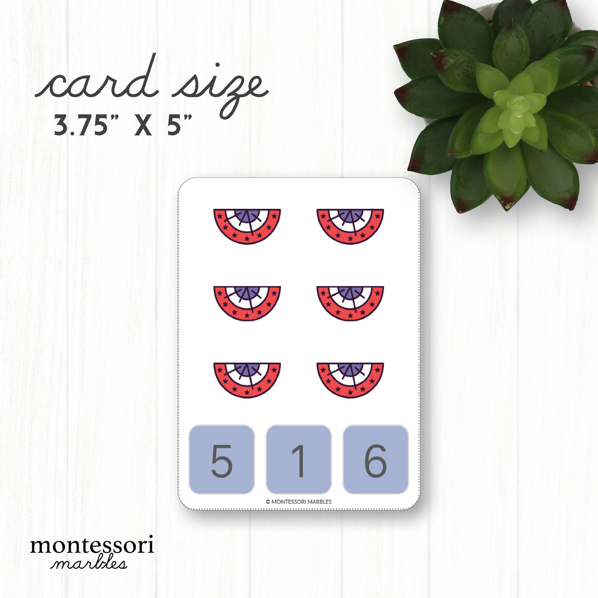 United States Counting 1 to 20 – Montessori Marbles