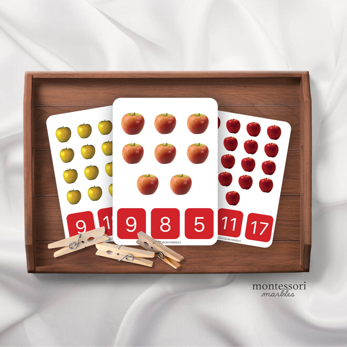 Apples Counting 1 to 20 | Montessori Inspired Early Math Printable ...