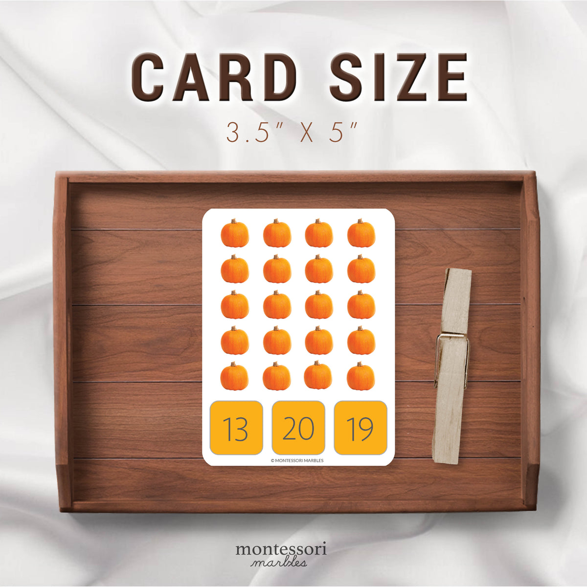 Fall Pumpkin Counting 1 to 20 – Montessori Marbles