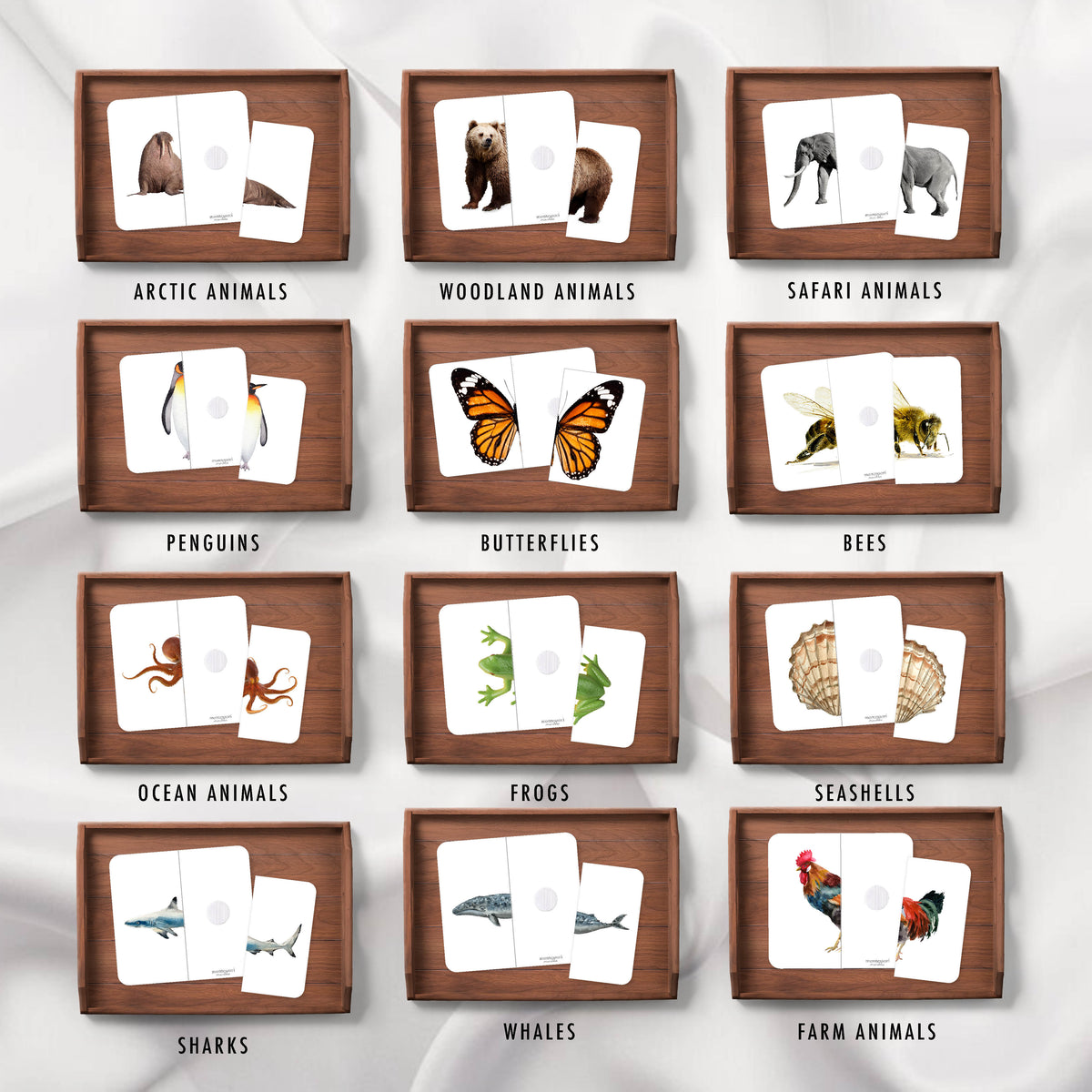 Symmetry Puzzles Animal Bundle | Montessori Inspired Printables ...