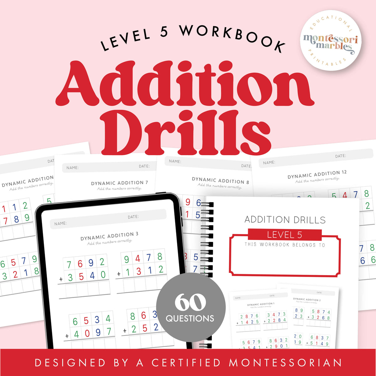 Addition Worksheets Level 5 | Grade 4-5 Advanced Math Drills ...
