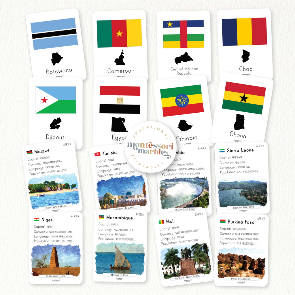 Africa — Montessori Marbles