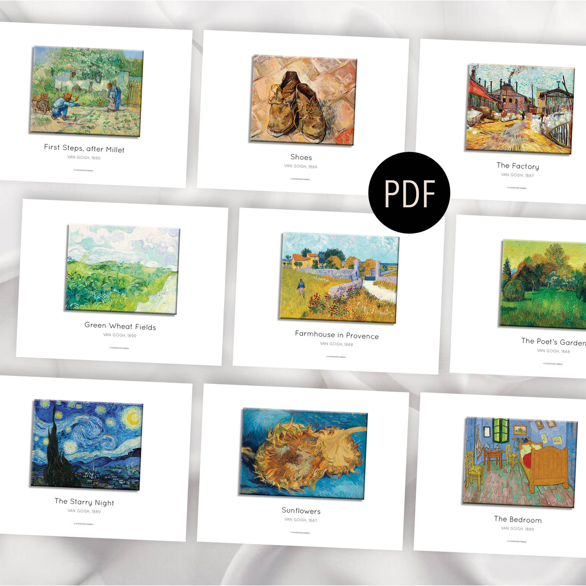 Vincent Van Gogh Montessori Picture Binder – Montessori Marbles