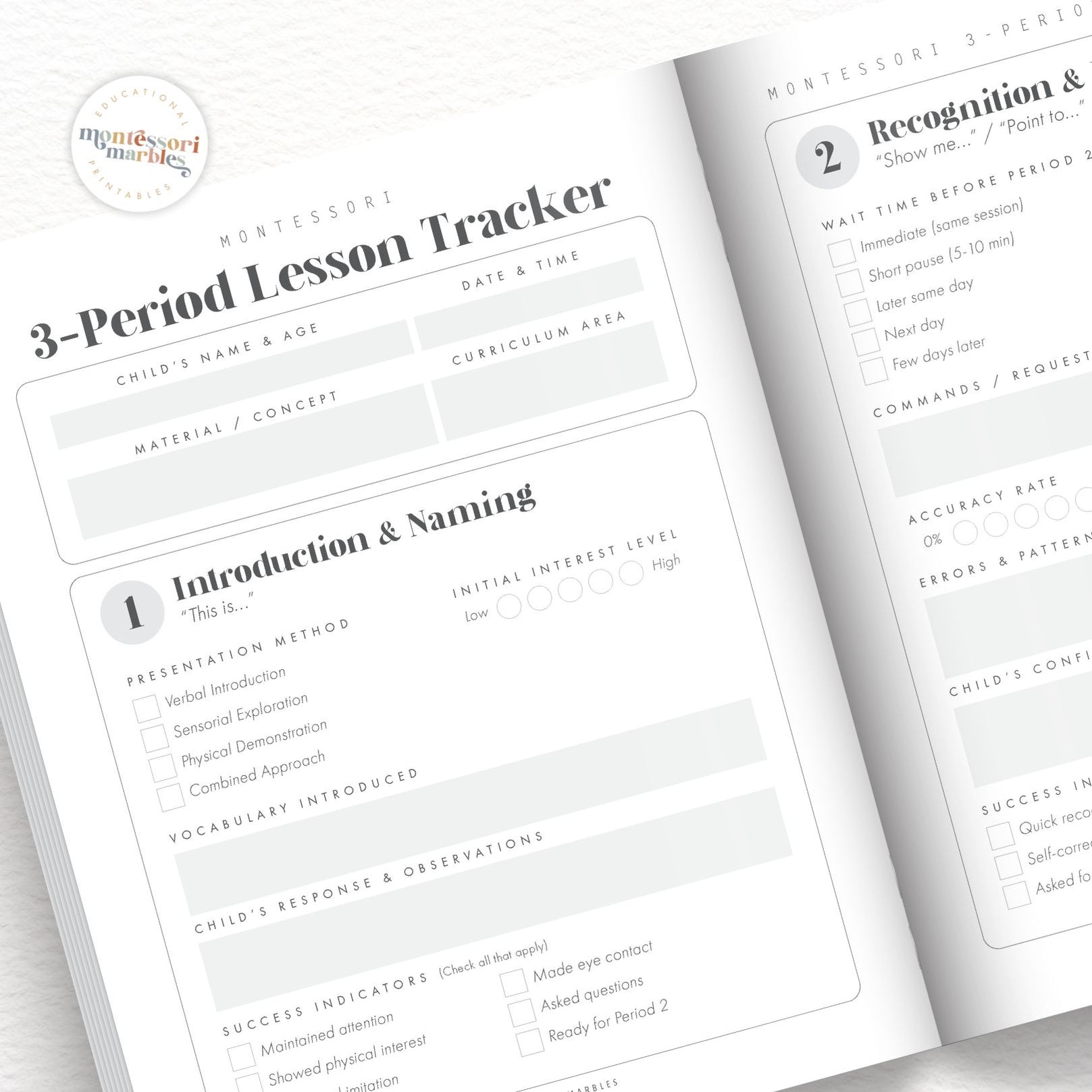 Montessori Teacher Planner Kit | Complete Curriculum — Montessori Marbles