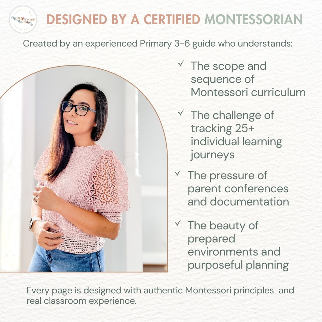 Montessori Teacher Planner Kit | Complete Curriculum — Montessori Marbles