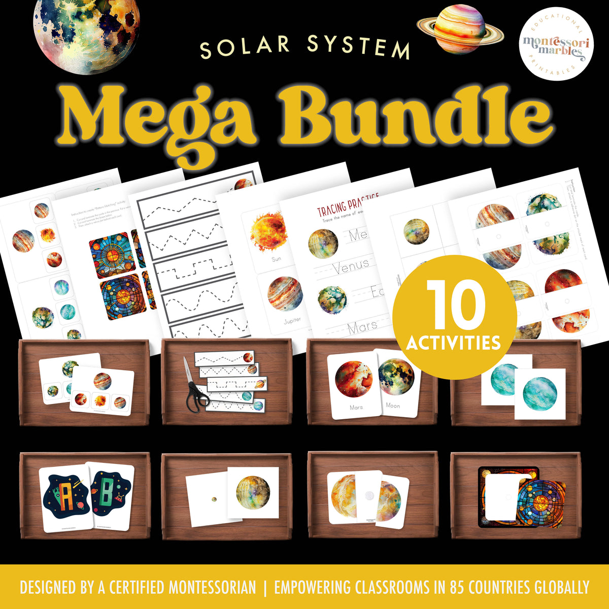 Solar System Activity Bundle | 10 Space Activities Ages 3-6 | Planets ...