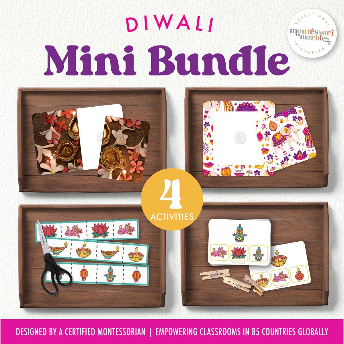 Diwali Mini Bundle | 4 Activities Festival of Lights Cultural 3-6 ...