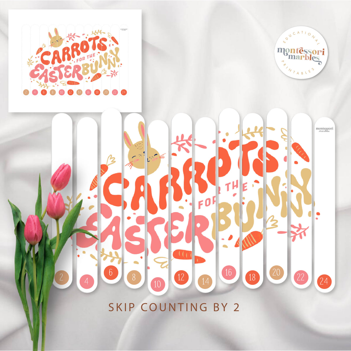 Easter Skip Counting Puzzles – Montessori Marbles