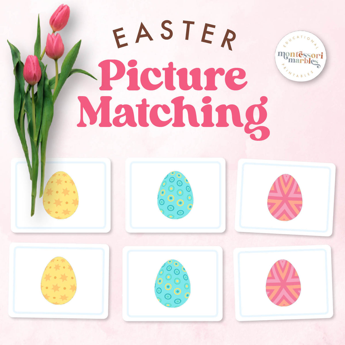 Easter Picture Matching | Visual Memory Game Spring Activity Ages 3-5 ...