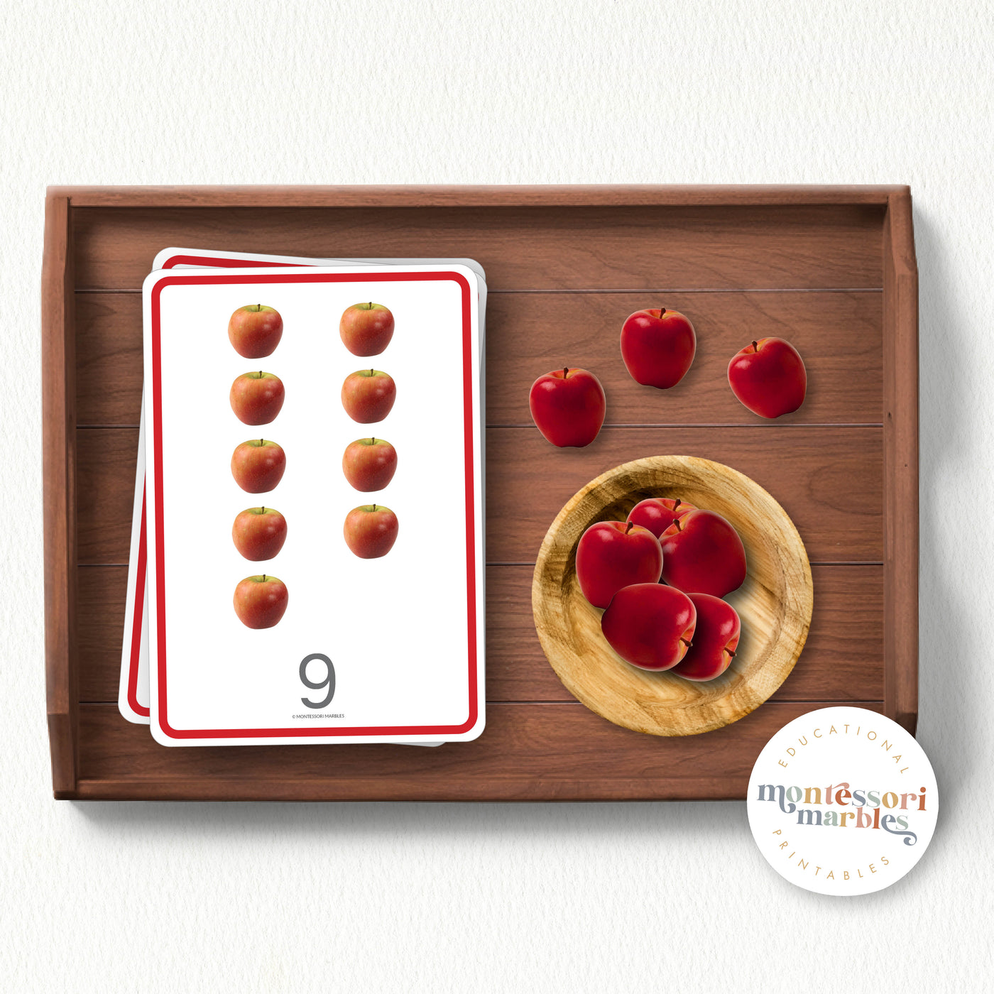 Apple Counting Cards 1-10 | Preschool Math Ages 3-5 Fall Theme ...