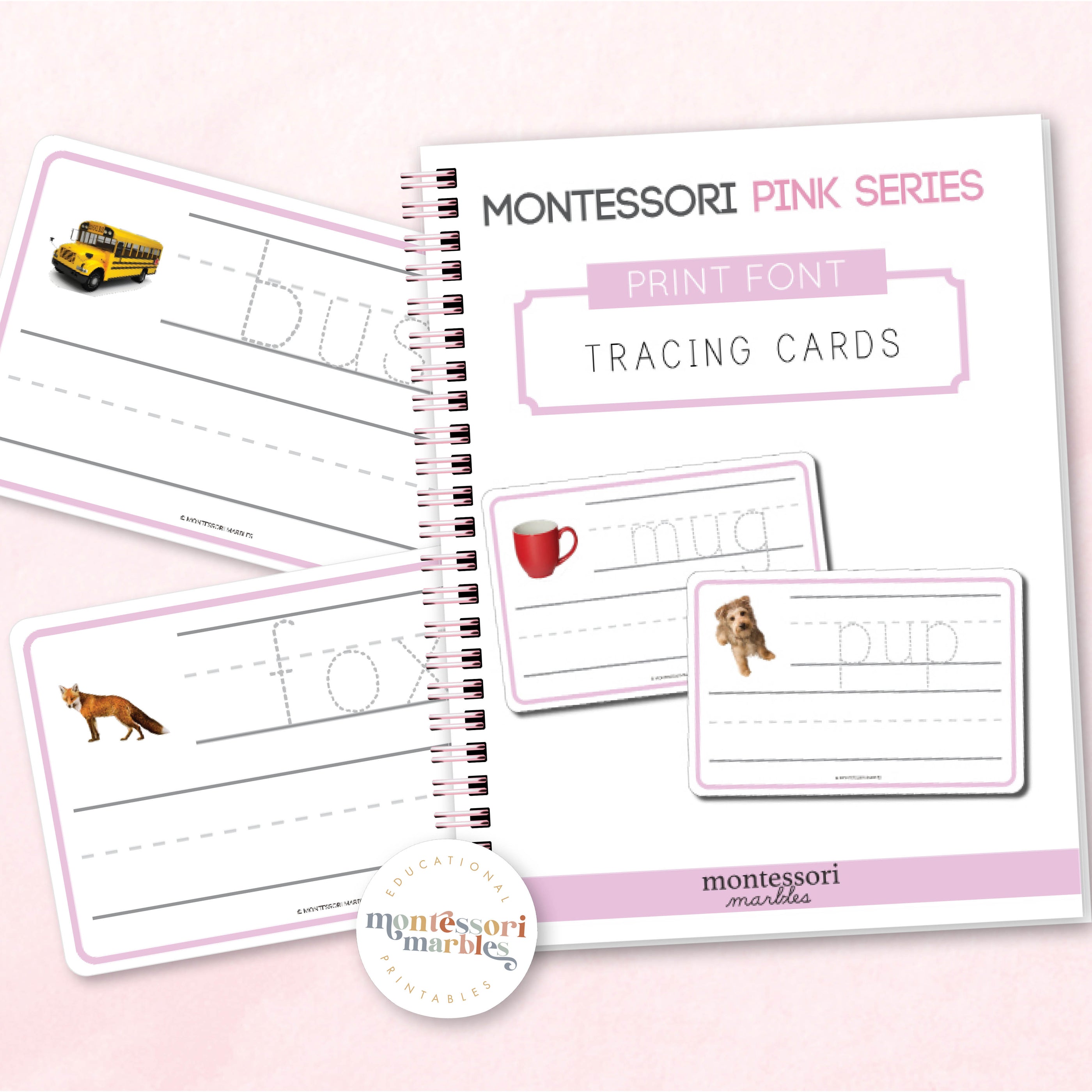 CVC Tracing Cards | Handwriting Practice for Ages 4-6 — Montessori Marbles
