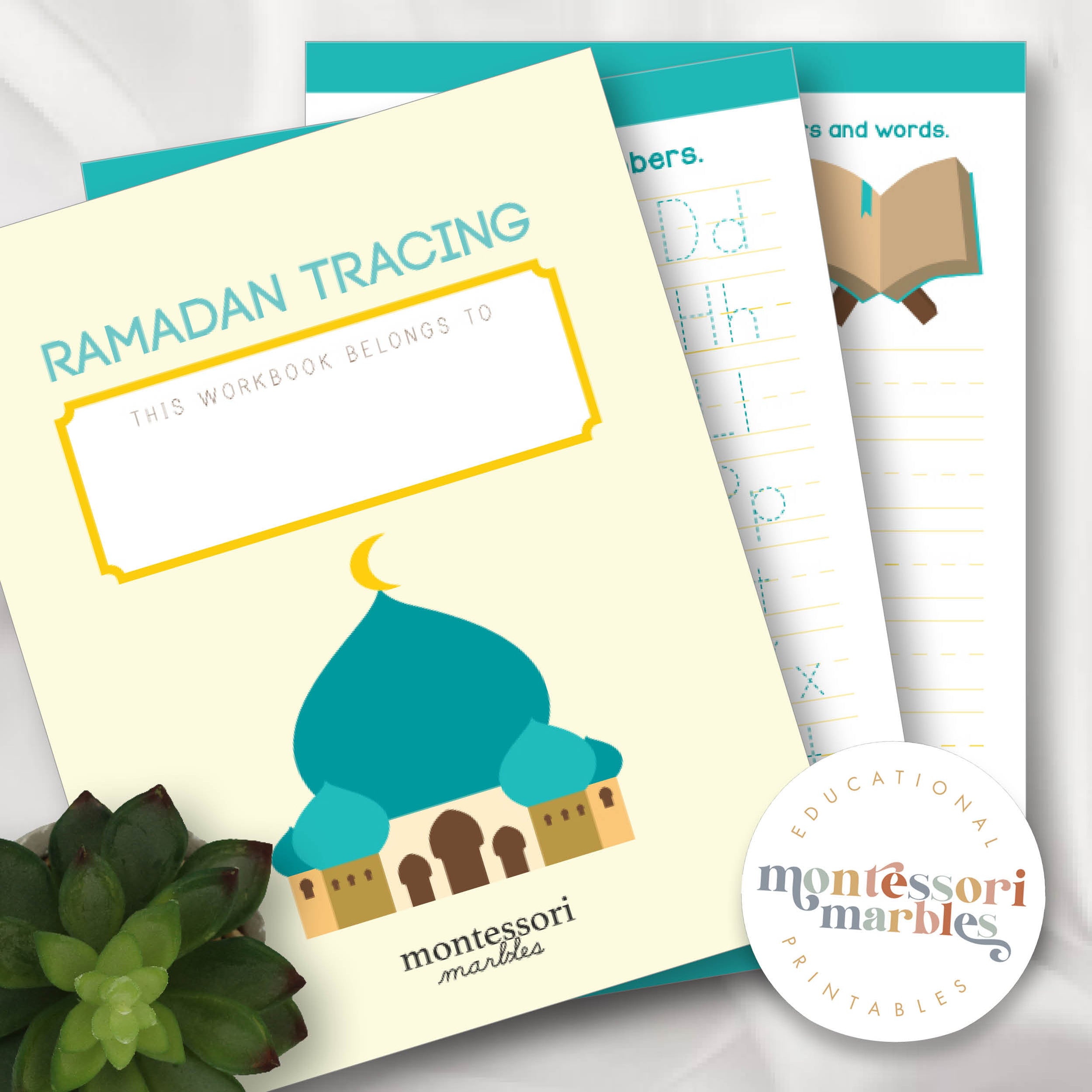Ramadan Handwriting Practice Workbook | Tracing Activities Ages 3-6 PDF ...