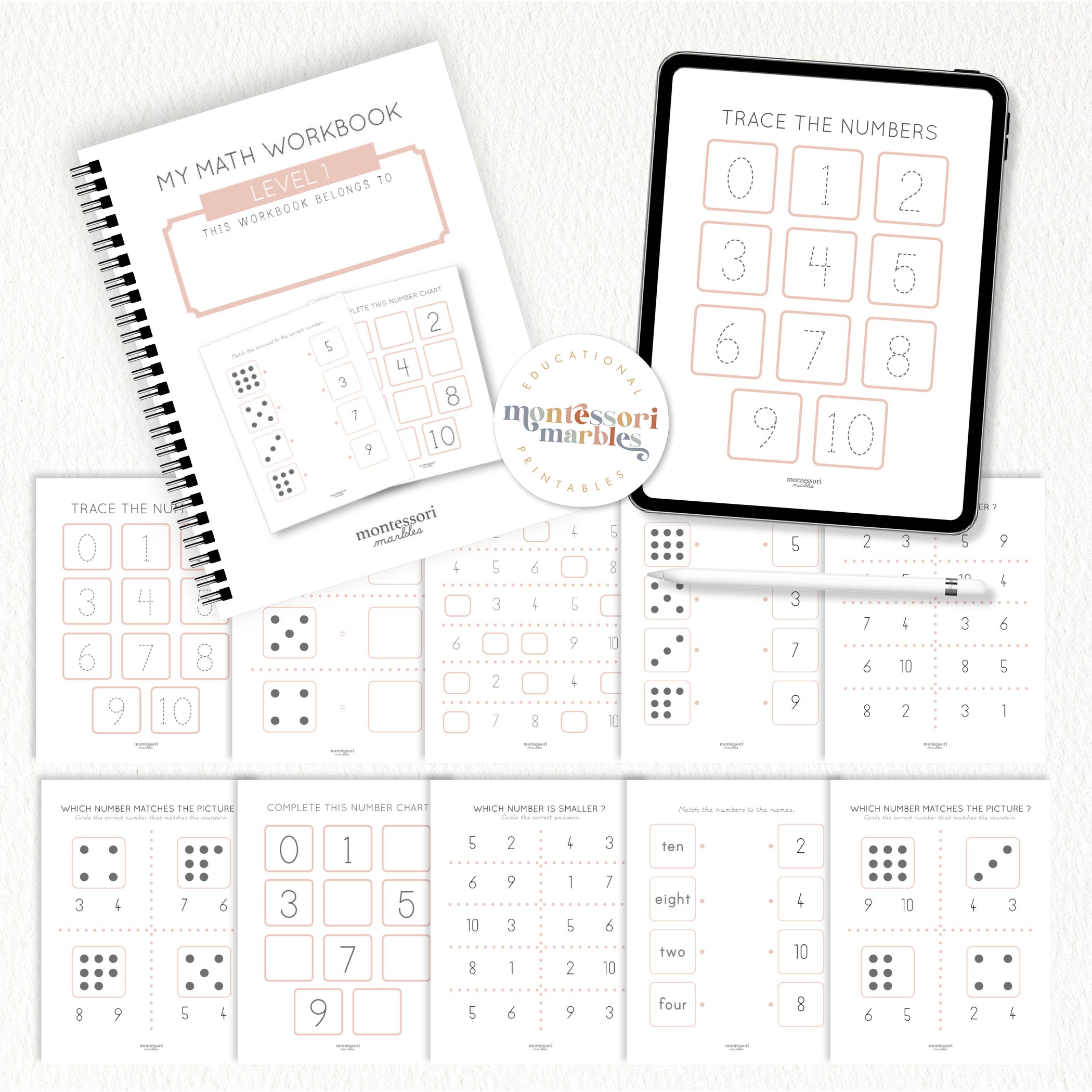 Beginner Math Workbook | Preschool Numbers Counting Ages 3-5 PDF ...