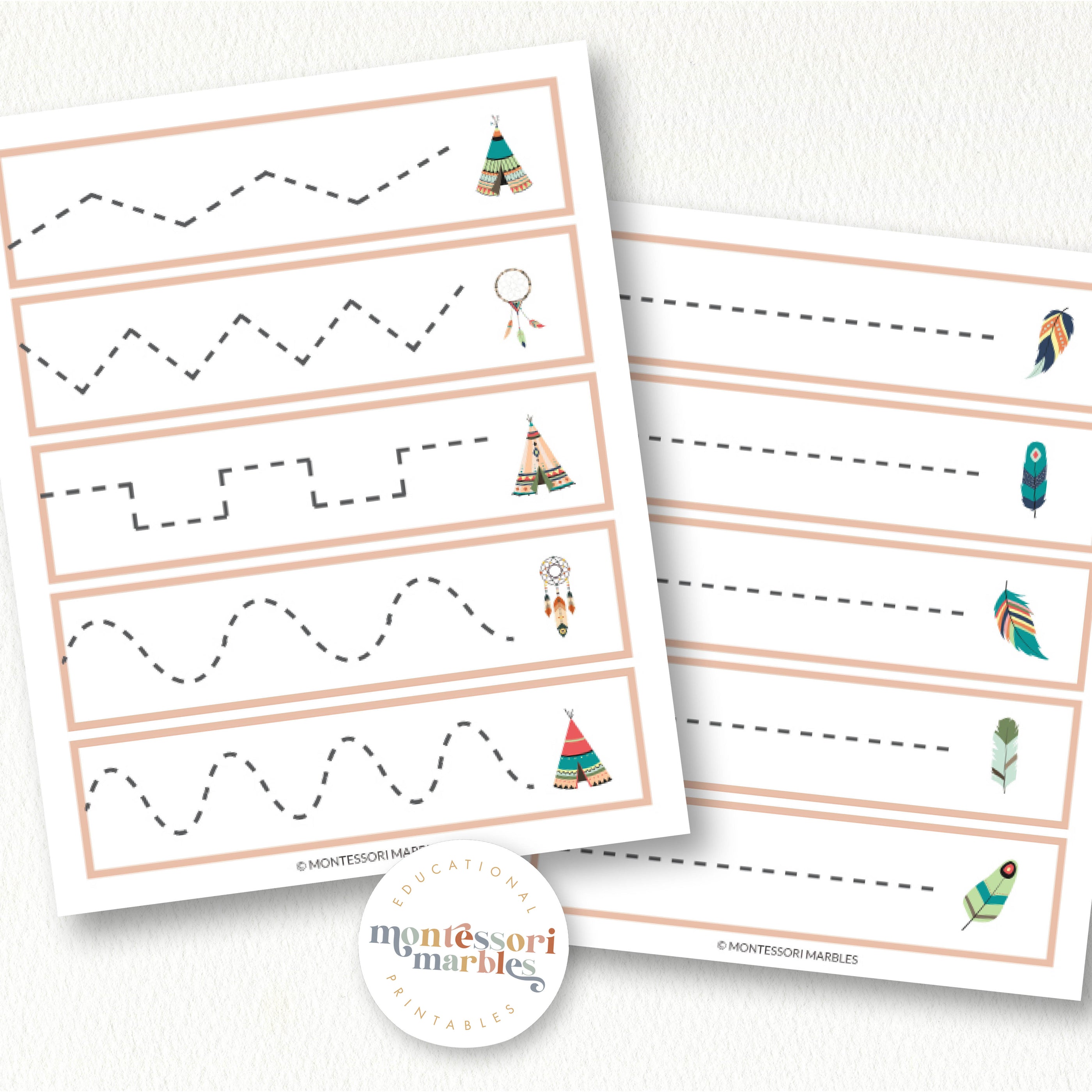 Native American Cutting Strips | Scissor Practice Ages 2-5 | Fine Motor ...
