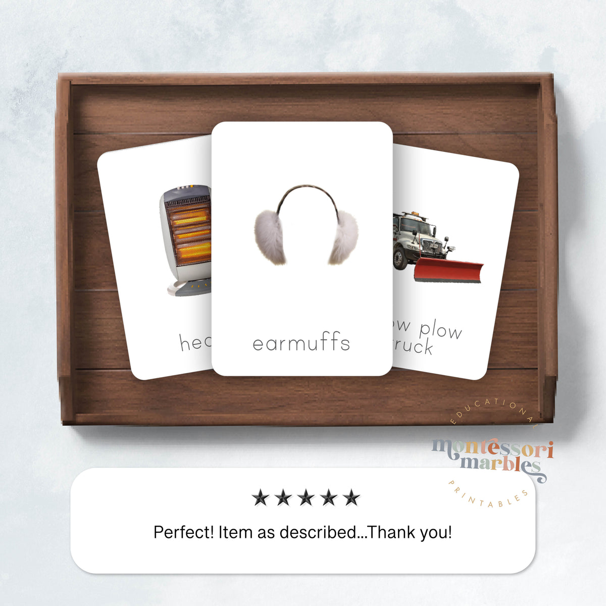 Winter Flash Cards – Montessori Marbles