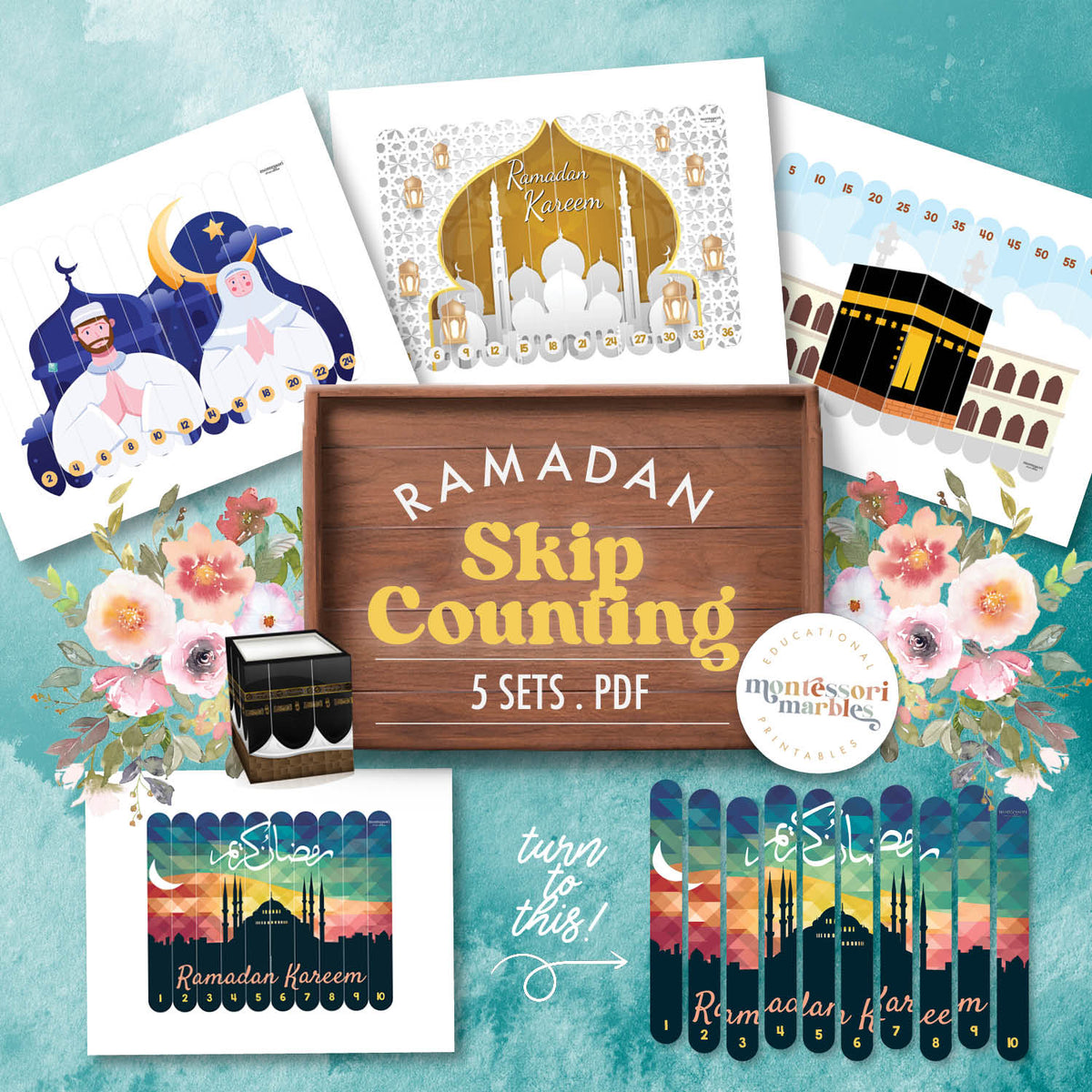 Ramadan Skip Counting Puzzles | Craft Stick Math Ages 5-7 PDF ...