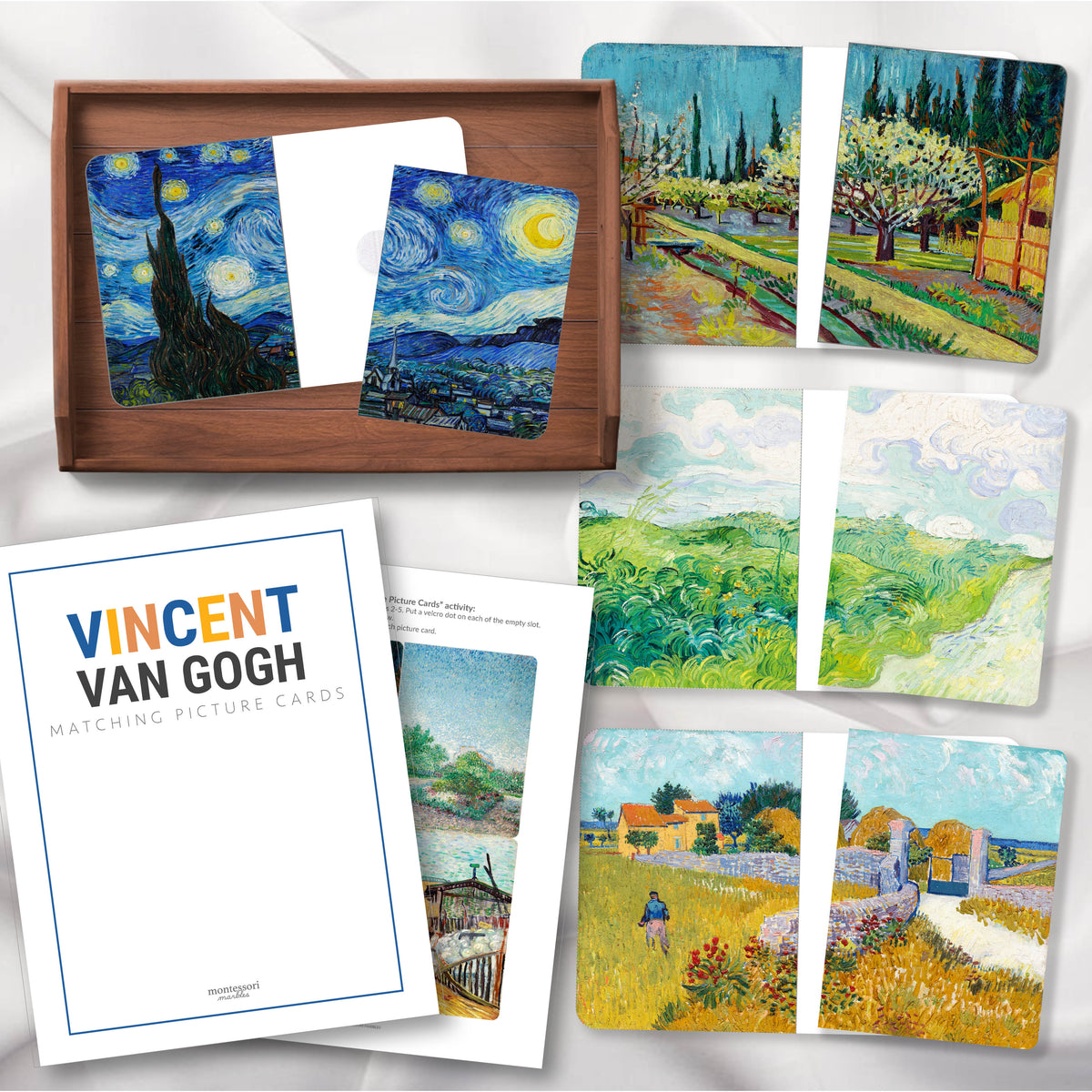Vincent Van Gogh Complete the Pictures – Montessori Marbles