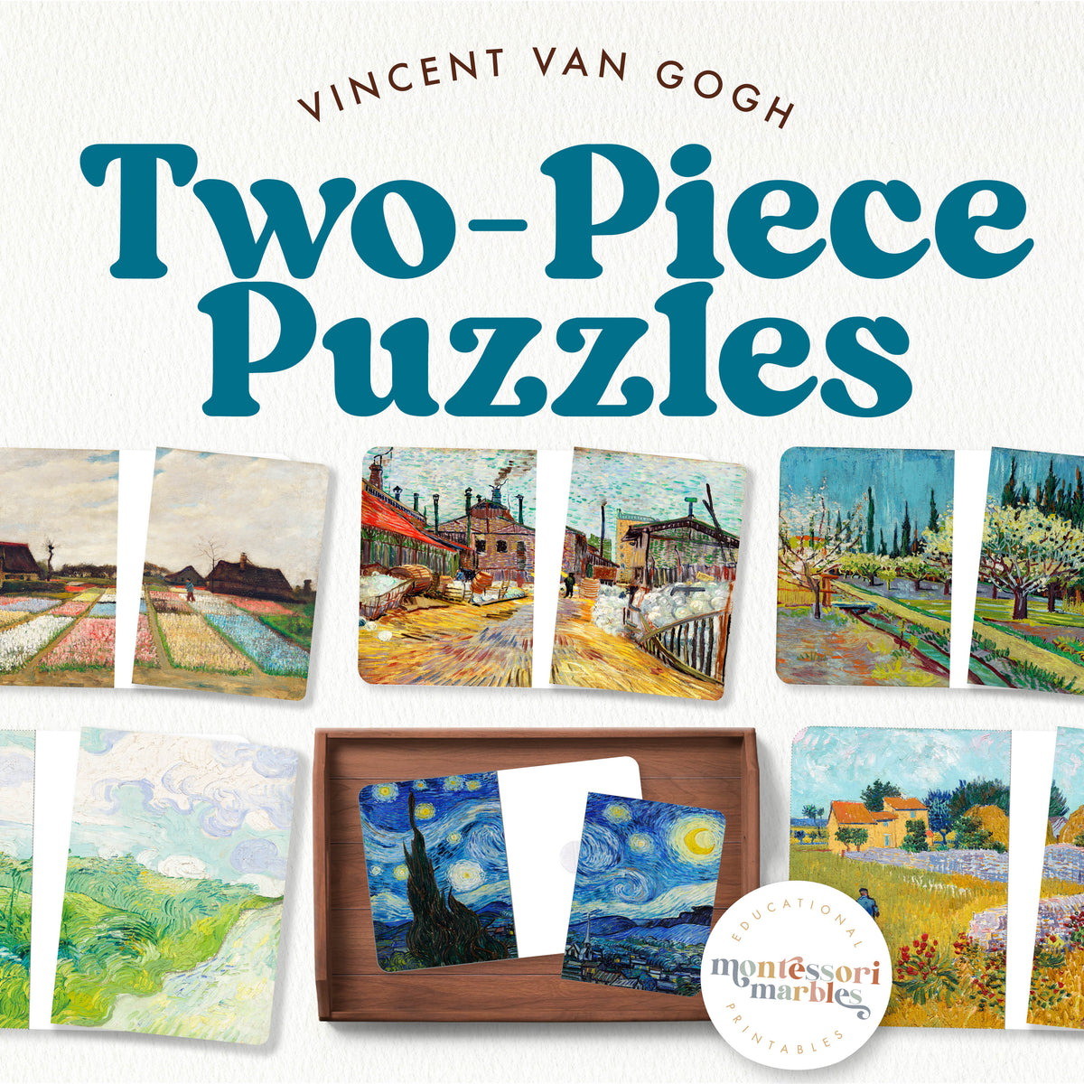 Vincent van Gogh Complete Pictures | Art Puzzles Ages 3-6 Famous Artist ...