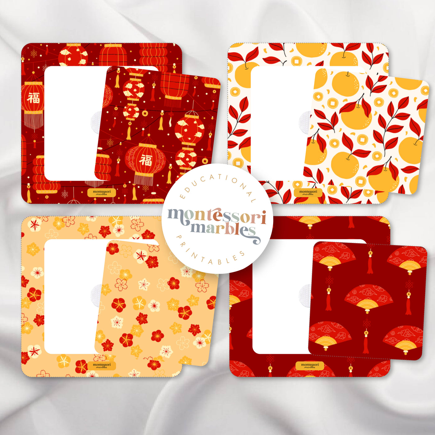 Lunar New Year Pattern Matching | 8 Sets Visual Skills Ages 3-6 PDF ...