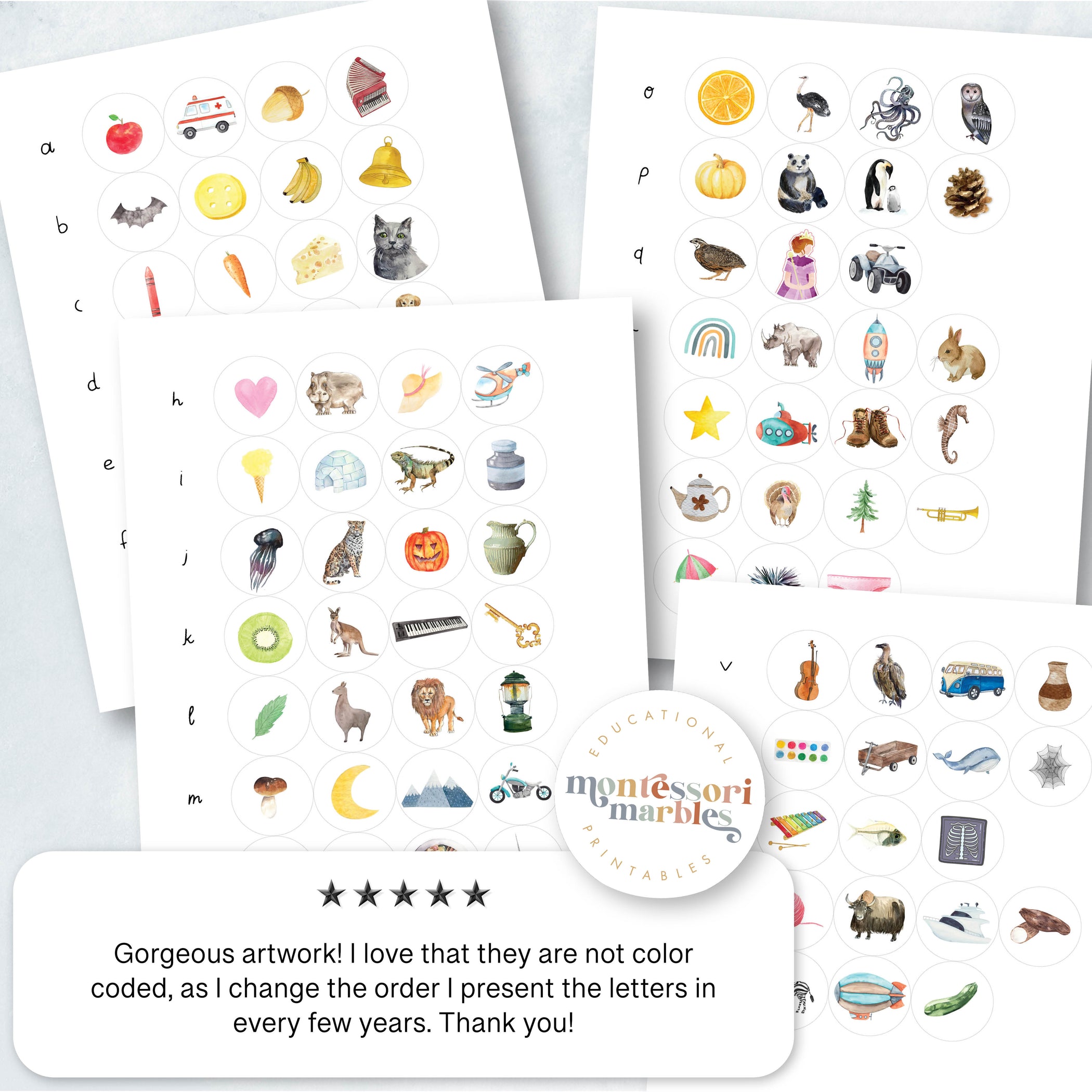 Beginning Sounds Sorting Cards | Phonics Classification Ages 4-7 26 ...