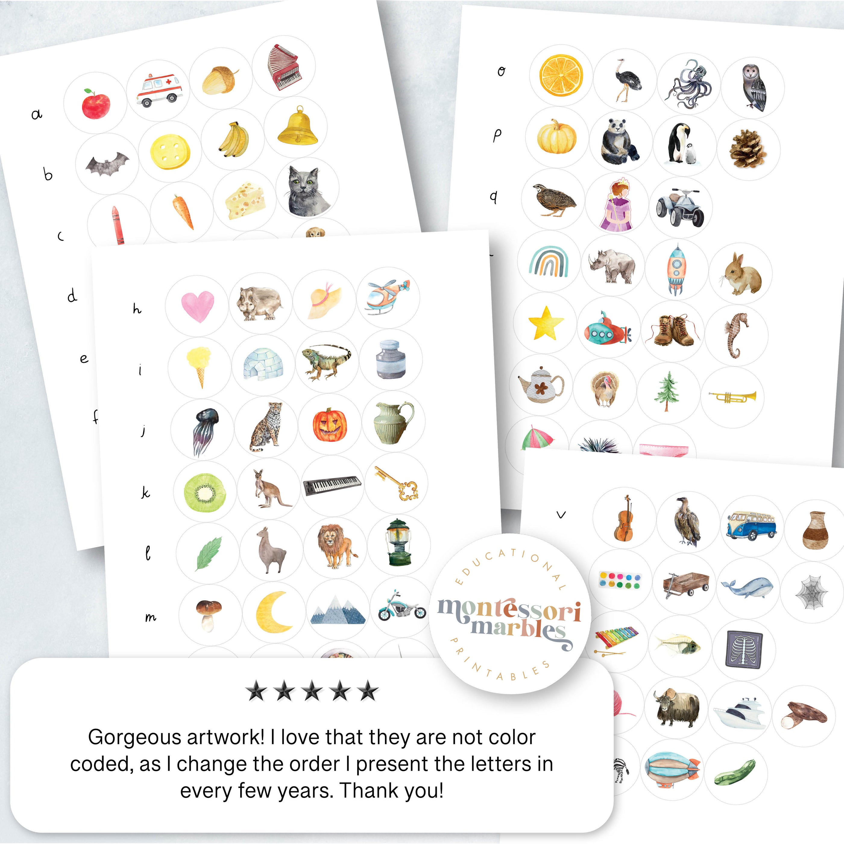 Beginning Sounds Sorting Cards | Phonics Classification Ages 4-7 26 ...
