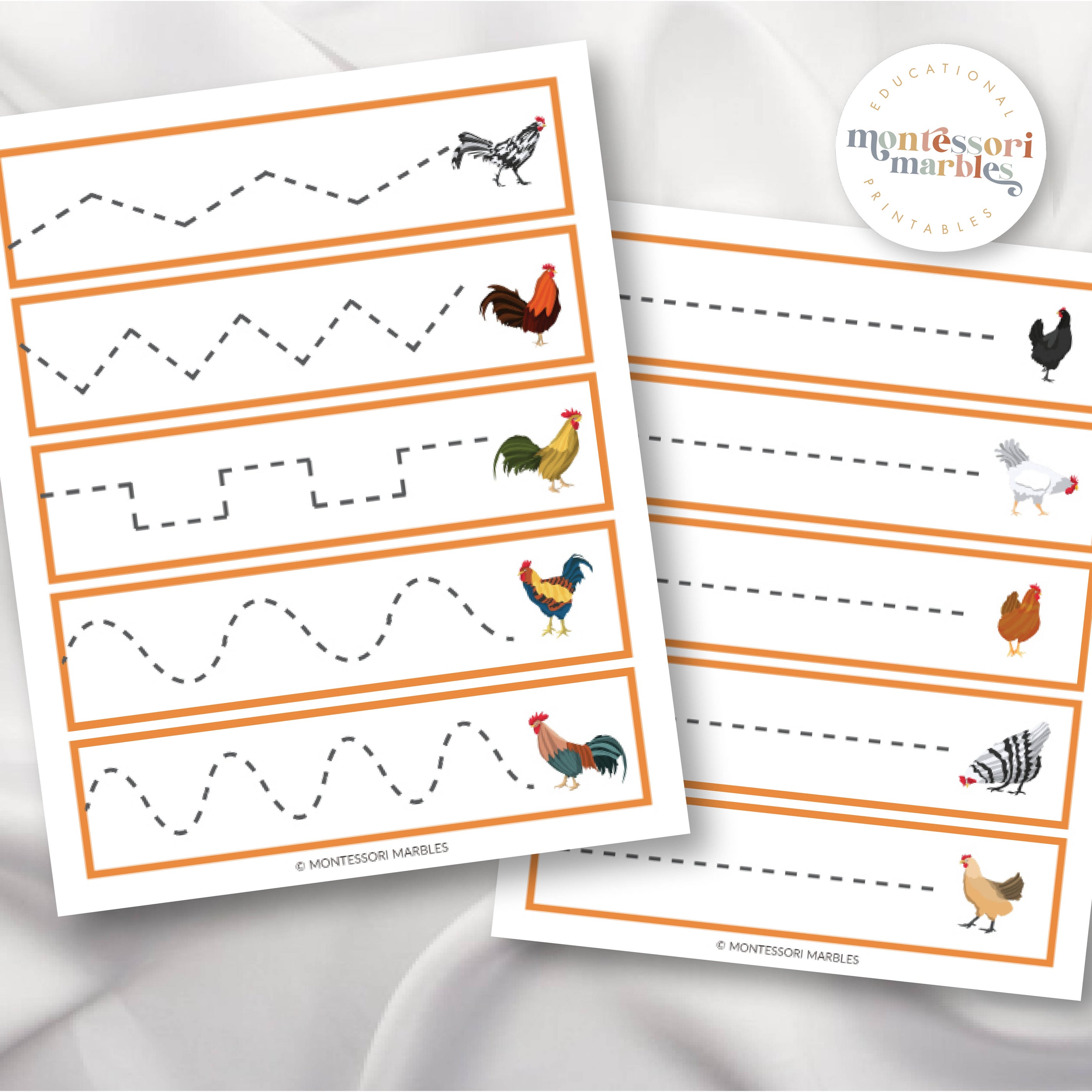 Chicken Cutting Strips | Scissor Practice Ages 2-5 Fine Motor Skills ...