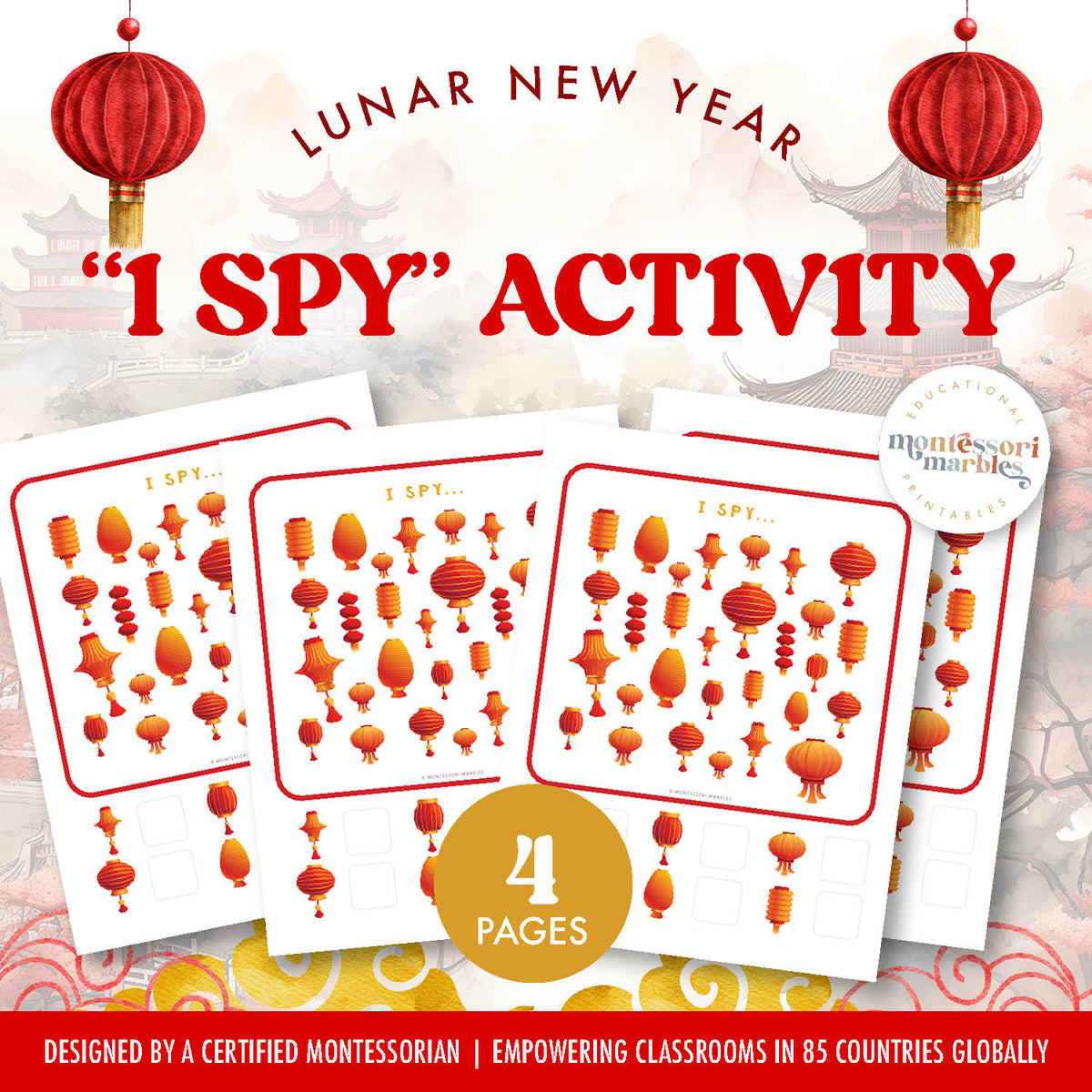 Lunar New Year I Spy | Counting Visual Activity Chinese Culture Ages 3 ...