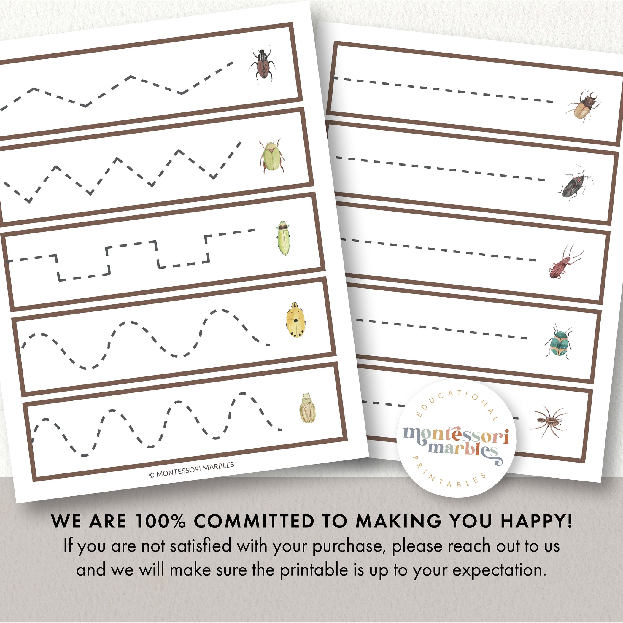 Bugs Cutting Strips | Scissor Practice Ages 2-5 Fine Motor Skills ...