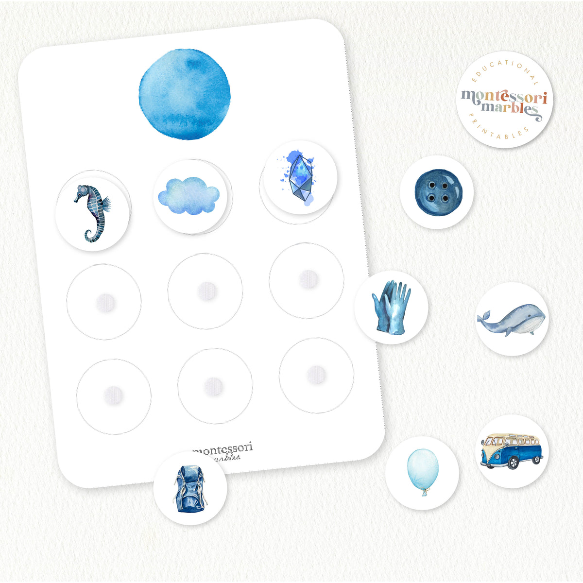 Primary Colors Sorting Cards | Montessori Sensory Printable Resources ...