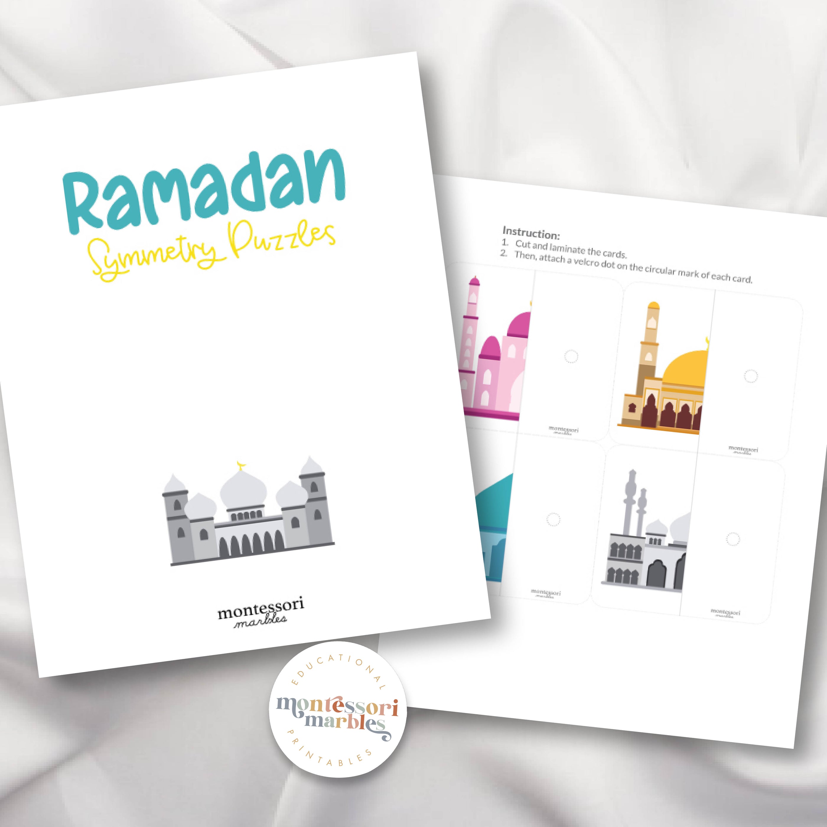 Ramadan Symmetry Puzzles | Islamic Mosque Matching Activity Ages 3-6 ...