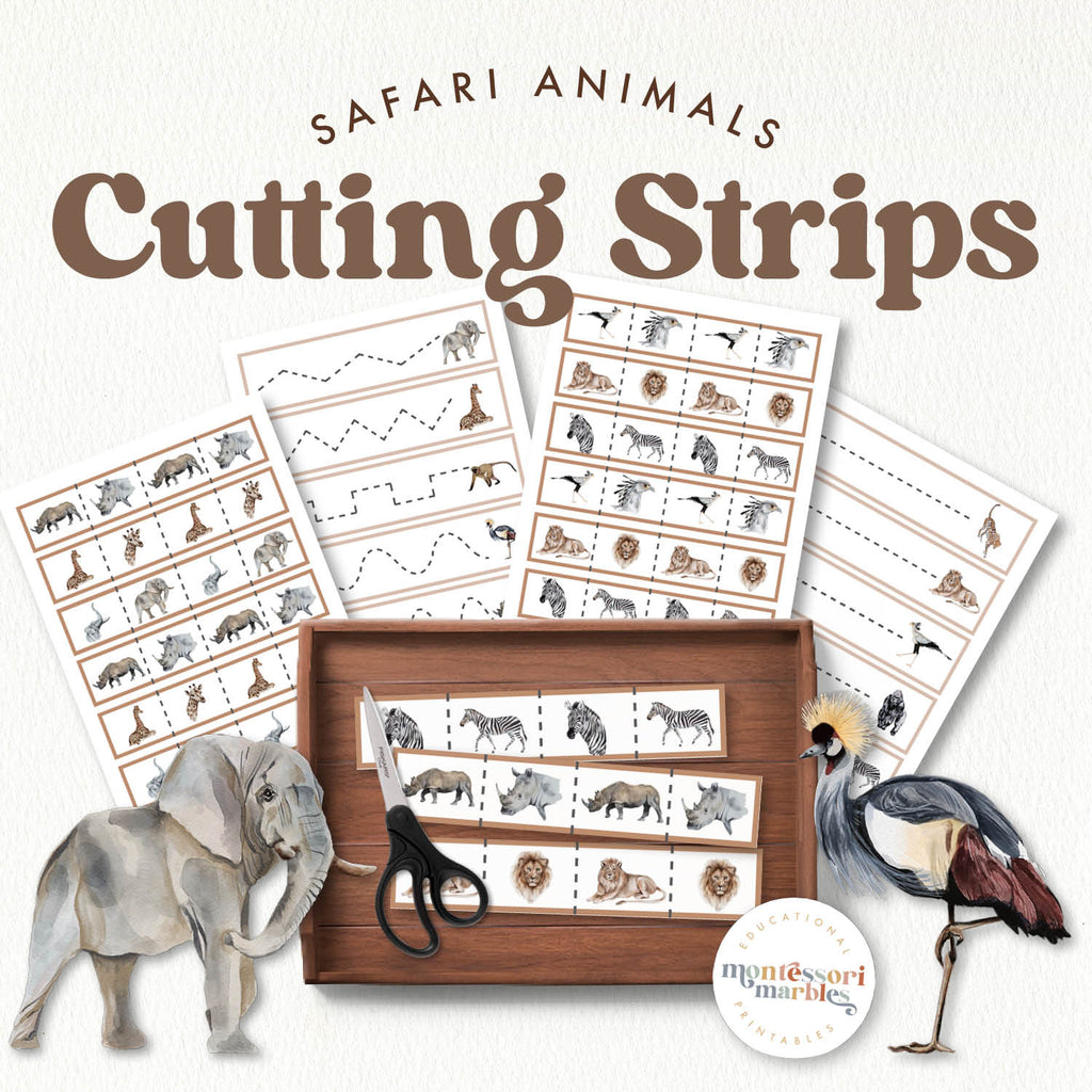 Safari Animals — Montessori Marbles